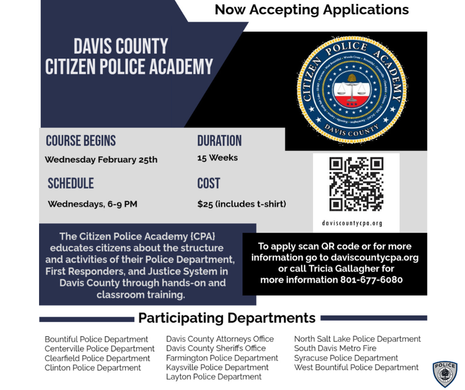 Citizen Police Academy - Farmington City